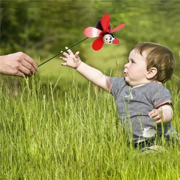 Party Supplies | Garden Decor Pinwheels 5pack Colorful 3d Lovely Insect ...